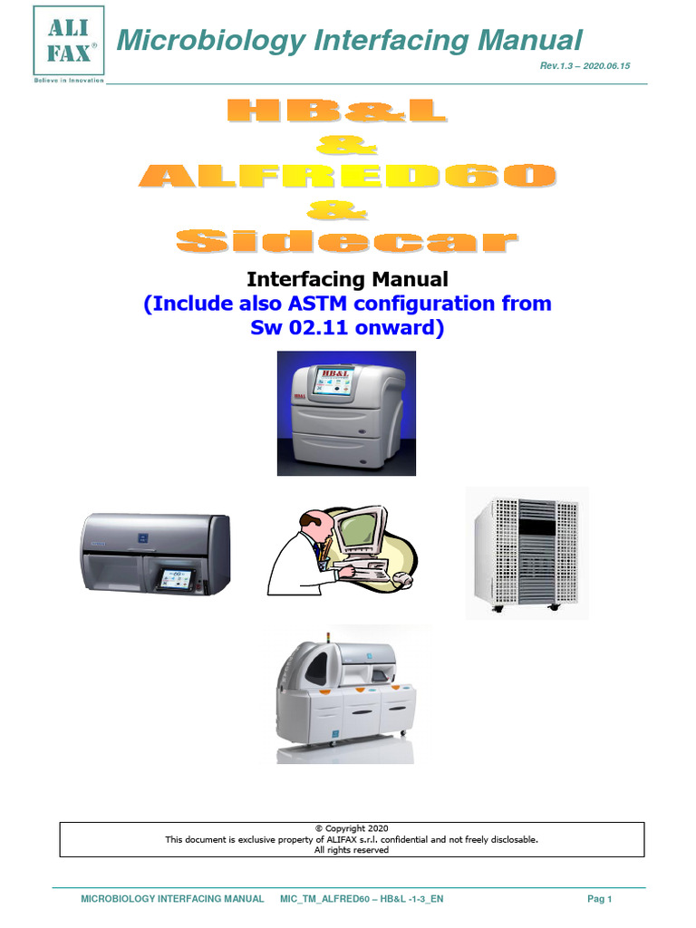 ALI Alimic Tm Mic Interfacing-manual-with-Astm 1-3 En | PDF ...