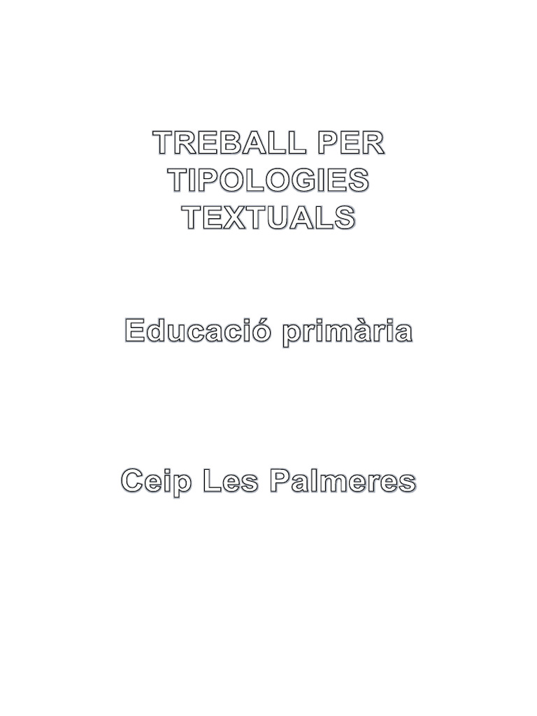 Dossier Tipologies Textuals | PDF