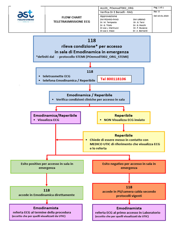 Allegato 3 Flow Chart Trasmissione ECG | PDF