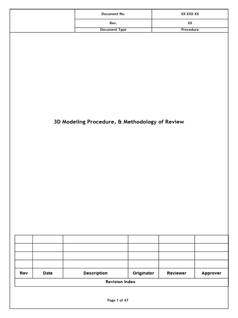 Xx Xxxx Xx Revxx 3d Modeling Methodology Of Review Pdf 3 D Computer Graphics