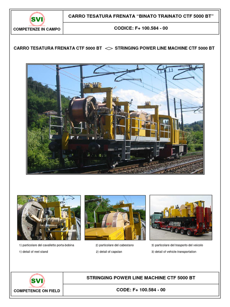 Scheda Tecnica Veicolo CTF BT | PDF