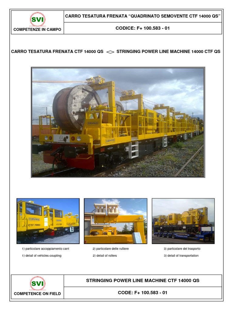 Scheda Tecnica Veicolo CTF QS | PDF