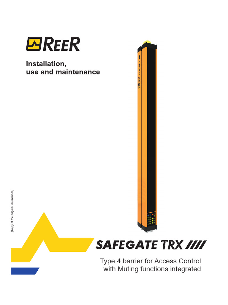 Installation, Use and Maintenance: Type 4 Barrier For Access Control ...