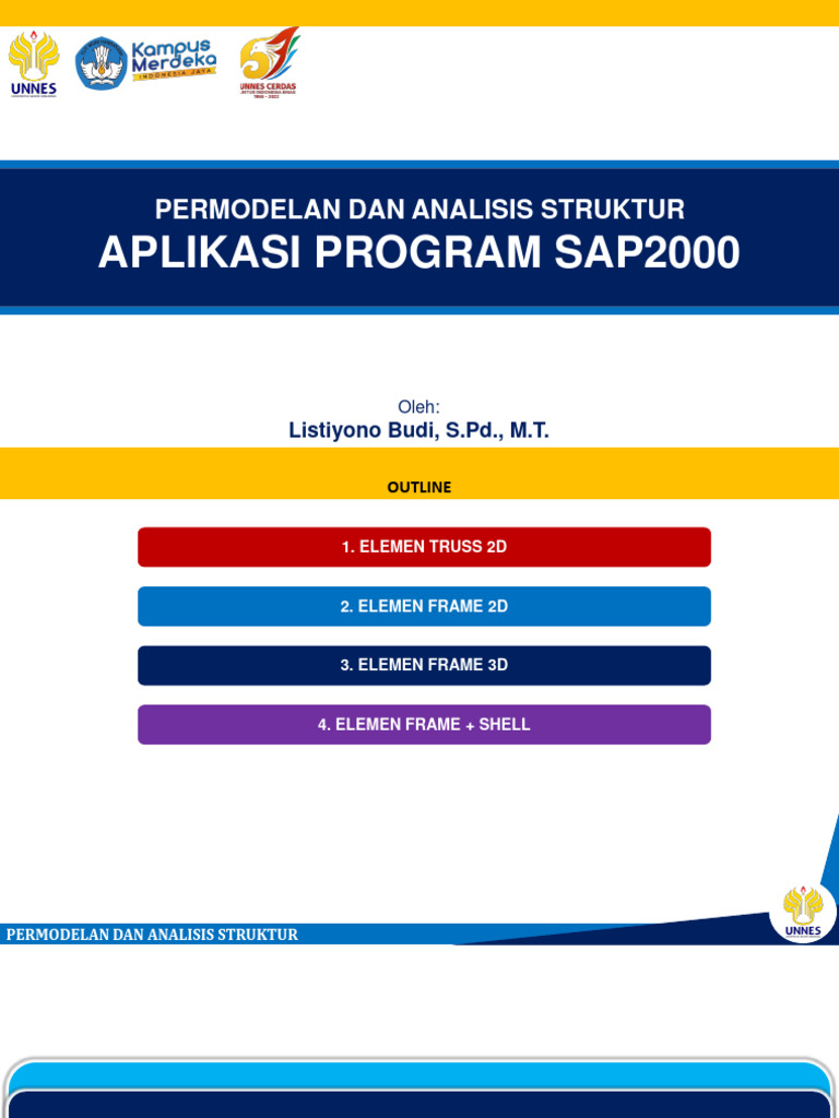 Permodelan Dan Analisis Struktur - Aplikasi SAP | PDF