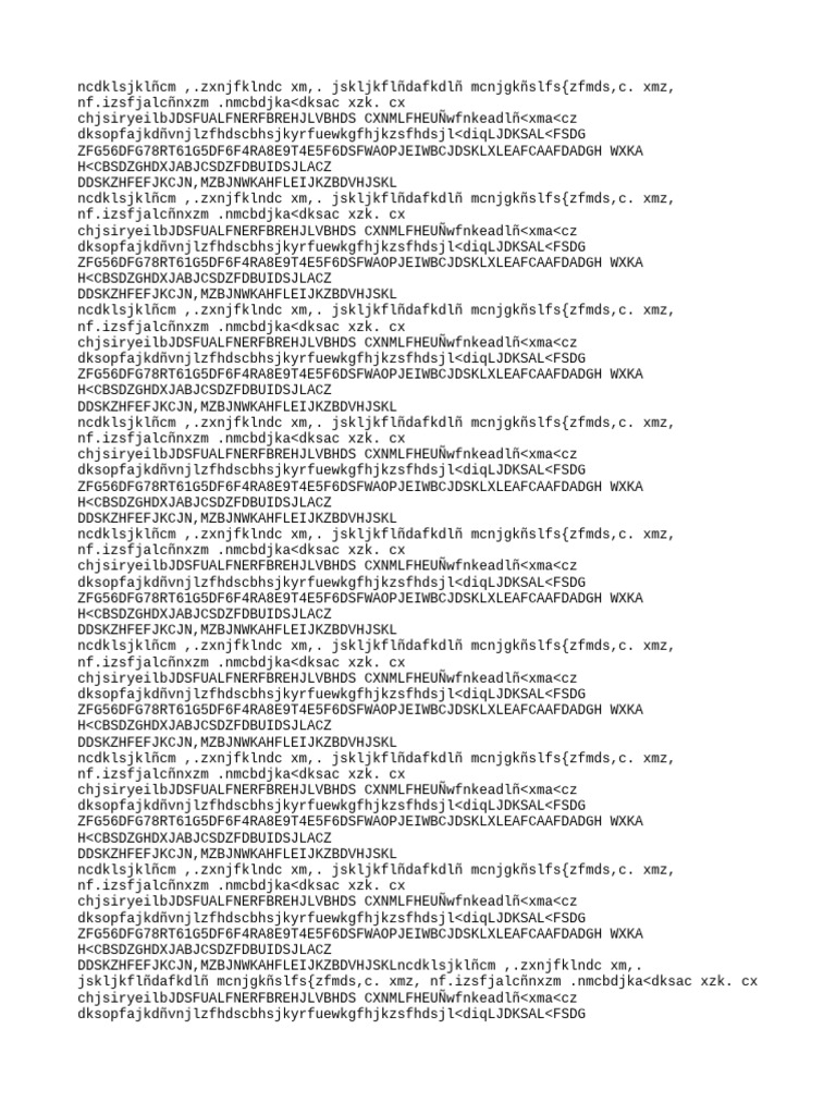 NCDKLSJKLÑCM ,.ZXNJFKLNDC Xm,. JSKL | PDF