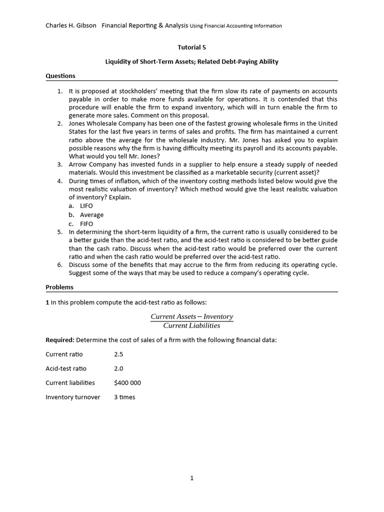 Fsa Tutorial 5 Pdf