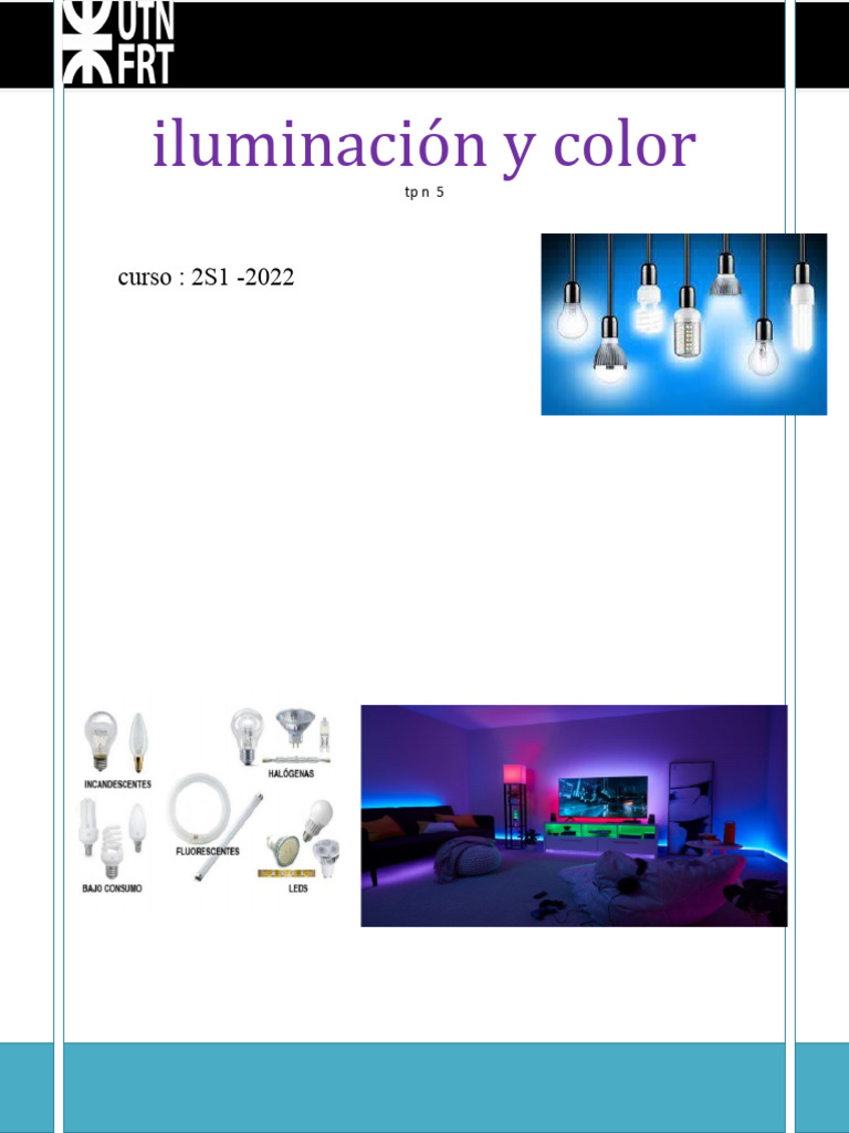 Iluminación y Color | PDF | Lámpara fluorescente | Radiación ...