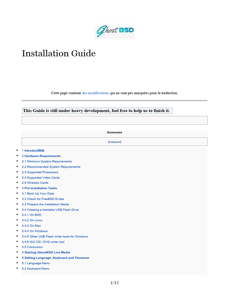 Ghost Bsd Os | PDF | Booting | Bios