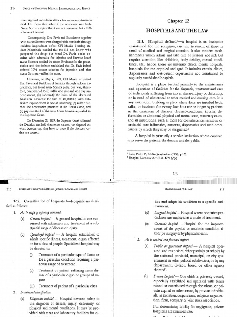 Basics of Philippine Medical Jurisprudence by BELLOSILLO | PDF