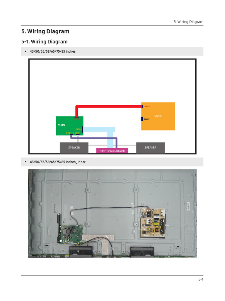 Wiring Diagrams for Various TV Models | PDF