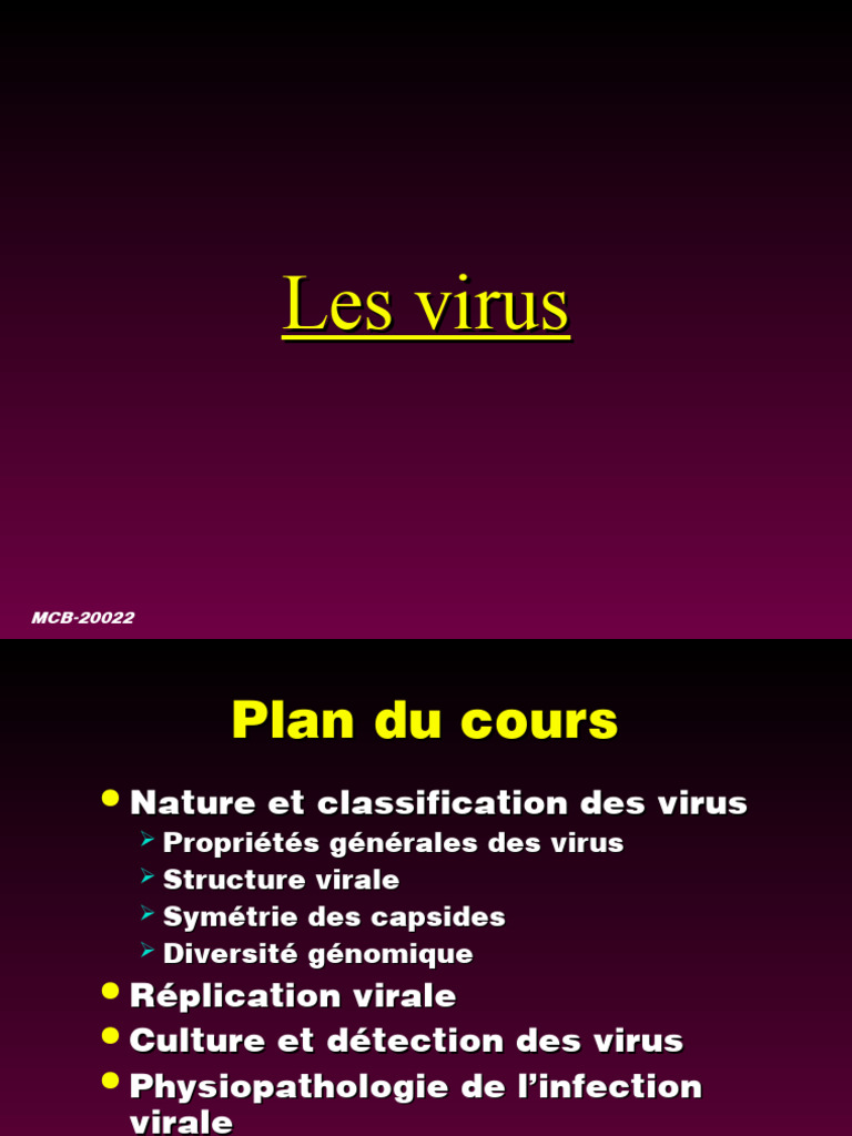 ViroLogie | PDF | Virus | Système immunitaire