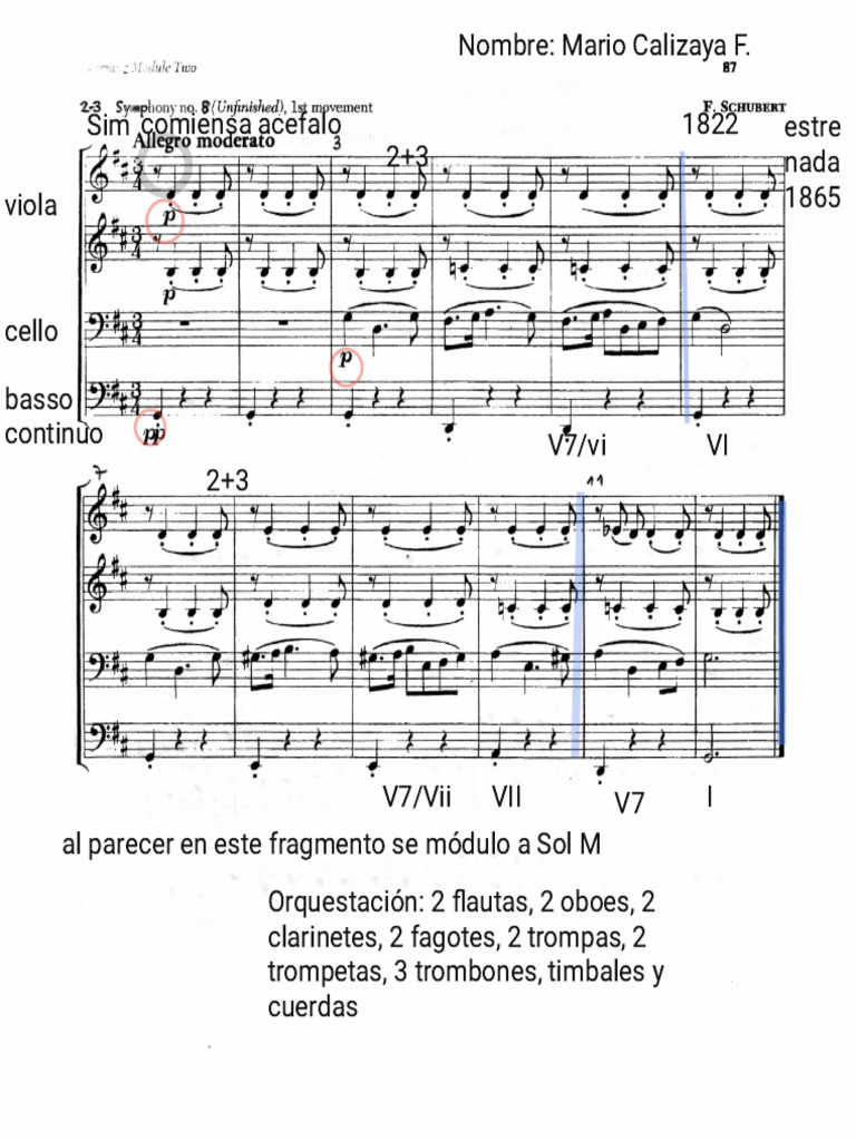 03 Schubert - Sinfonía 8 - TEDI 1 | PDF