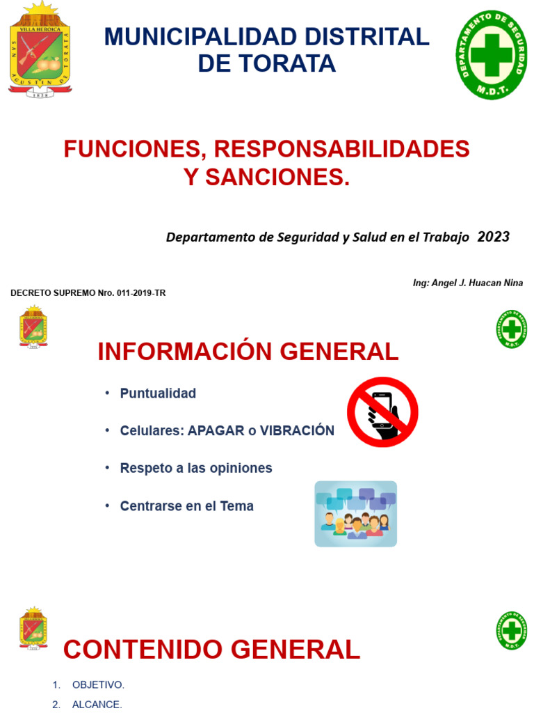 Cap.nº2 Funciones, Responsabilidades y Sanciones. | PDF