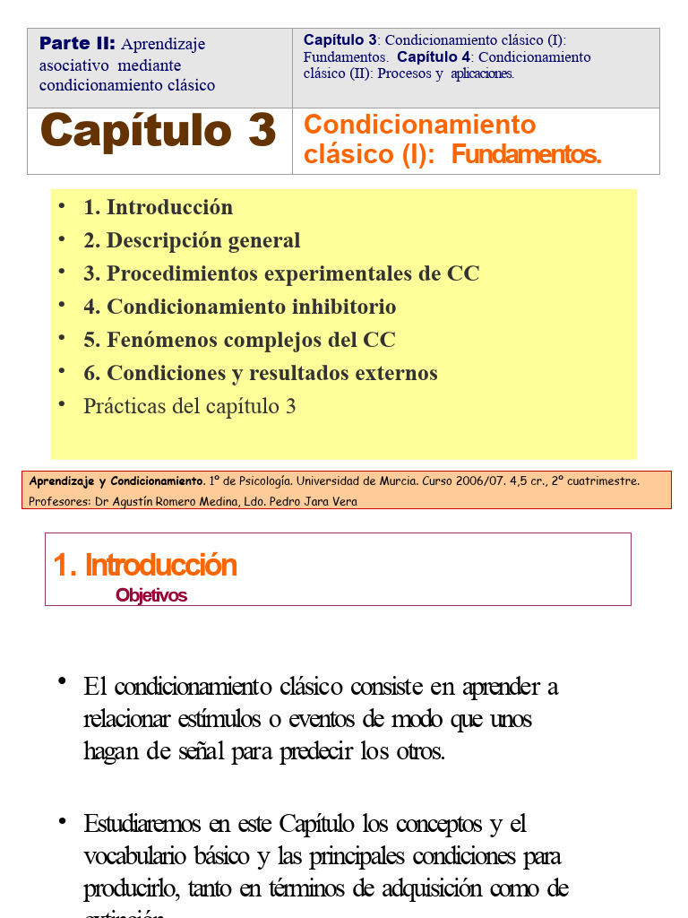 Condicionamiento Clásico | Descargar gratis PDF | Aprendizaje | Ciencias del comportamiento