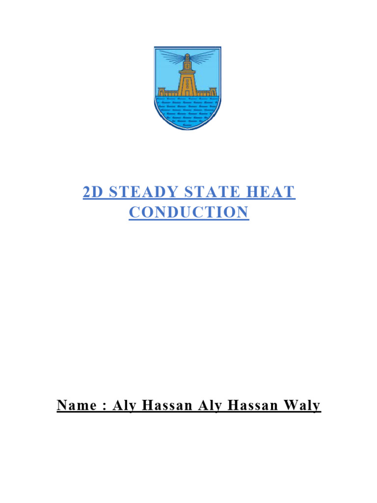 2d Steady State Heat Conduction | PDF | Process Engineering | Branches ...