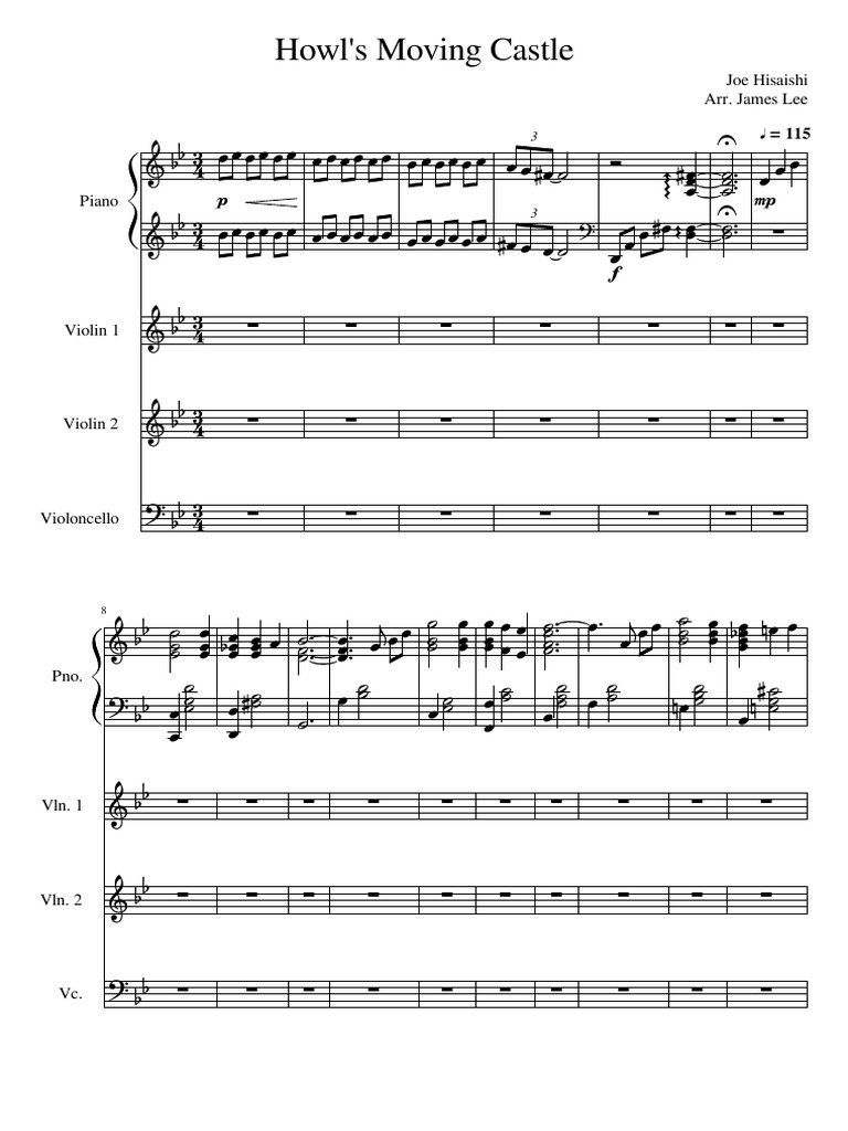 Howl's Moving Castle Sheet Music | PDF