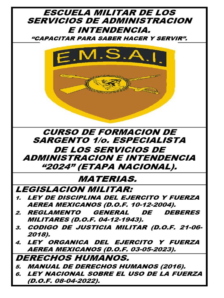 Portada EMSAI SGTO. 1o. 2024 | PDF