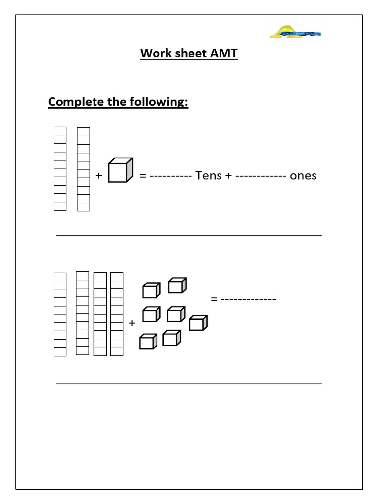 4334_Work sheet Amt grade 1 | PDF