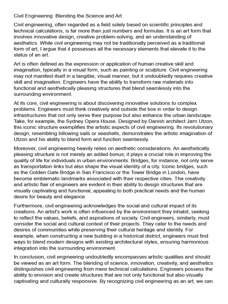 Reflective Essay | PDF | Engineering | Creativity