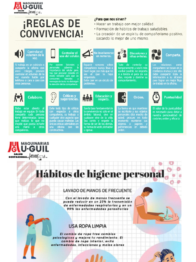 Normas de Convivencias y Higene Personal | PDF