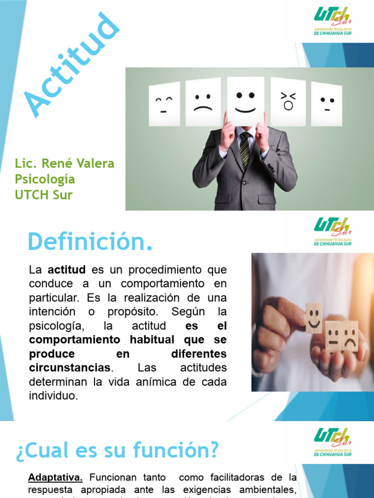 ACTITUD | PDF | Comportamiento | Las emociones