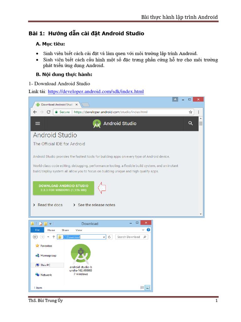 Isntallerth01 Android Studio Emulator 1 | PDF