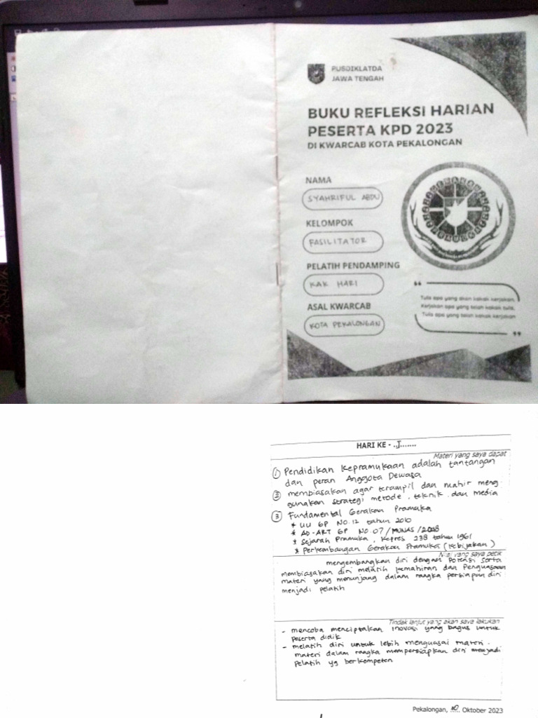 Buku Refleksi Harian KPD | PDF