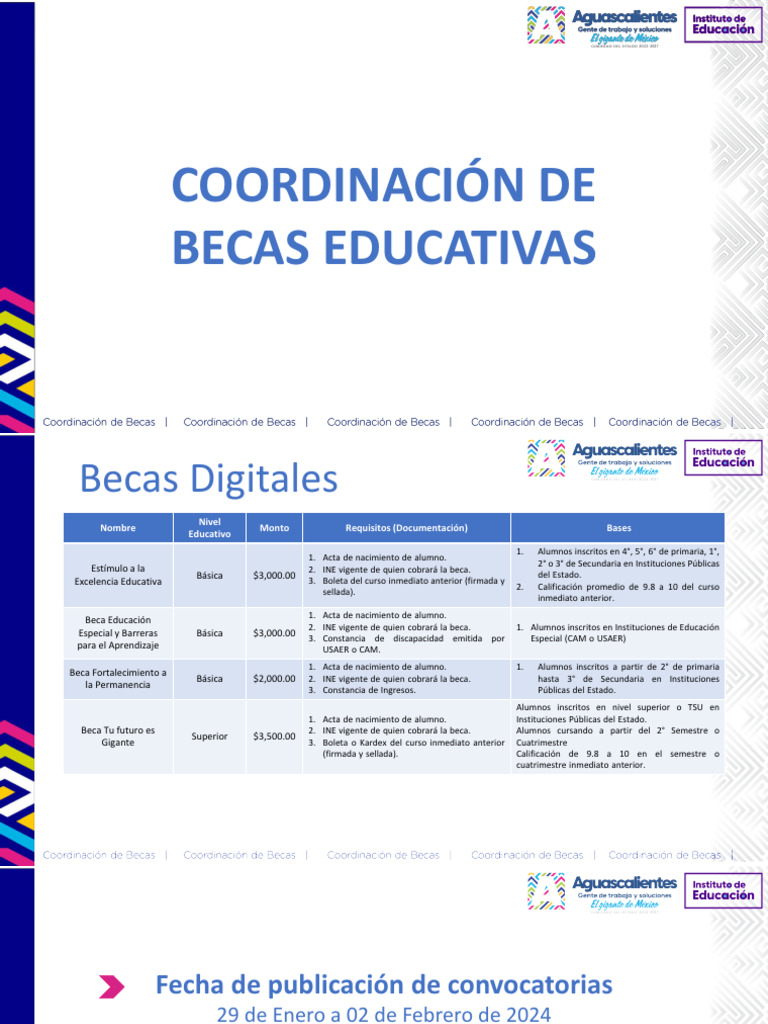 Coordinación de Becas Educativas - 2 | PDF