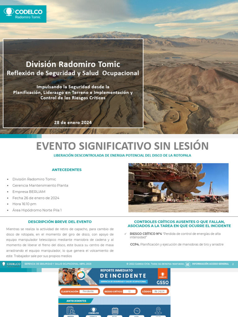 Reflexión de Seguridad 28.01.2024_ DRT | PDF | Seguridad y salud ocupacional | Planificación