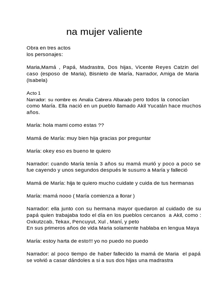 Una Mujer Valiente | PDF