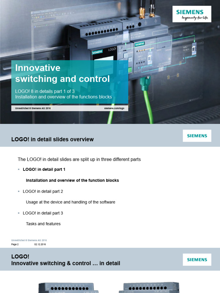 Logo8 In Detail En 1 Of 4 Pdf Logic Gate Power Supply