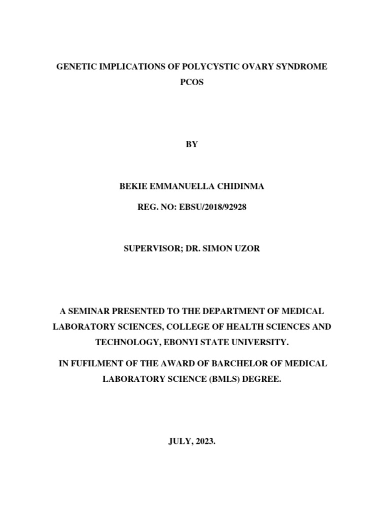 Introduction PCOS | PDF | Polycystic Ovary Syndrome | Endocrine System