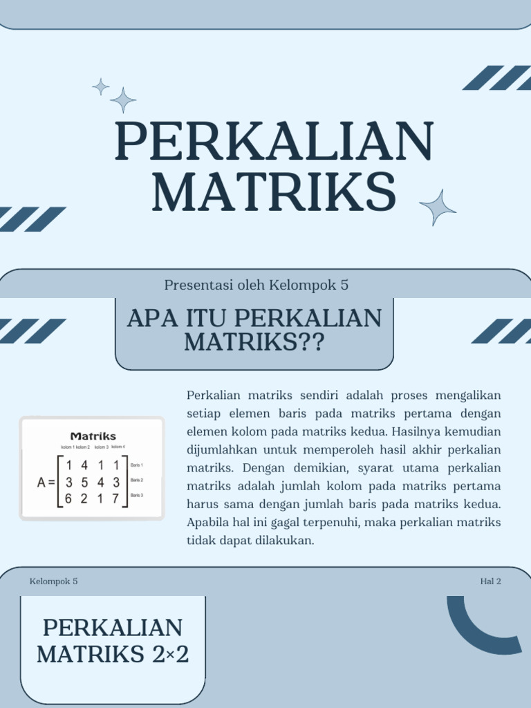 Perkalian Matriks | PDF