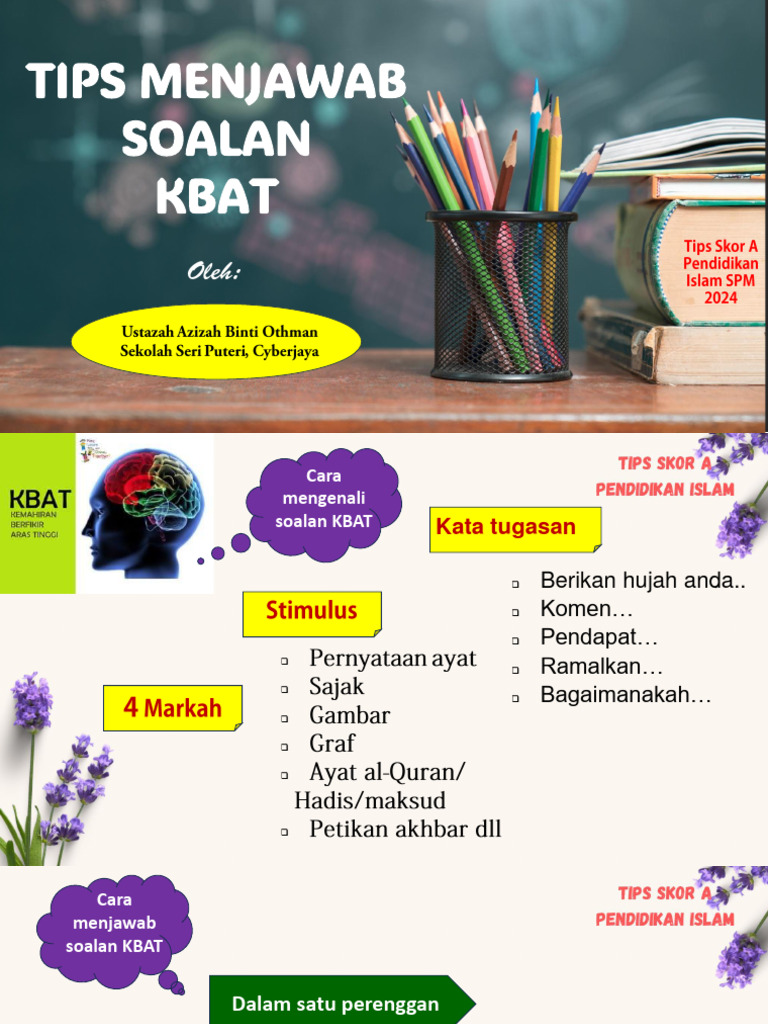 Tips Soalan Kbat | PDF