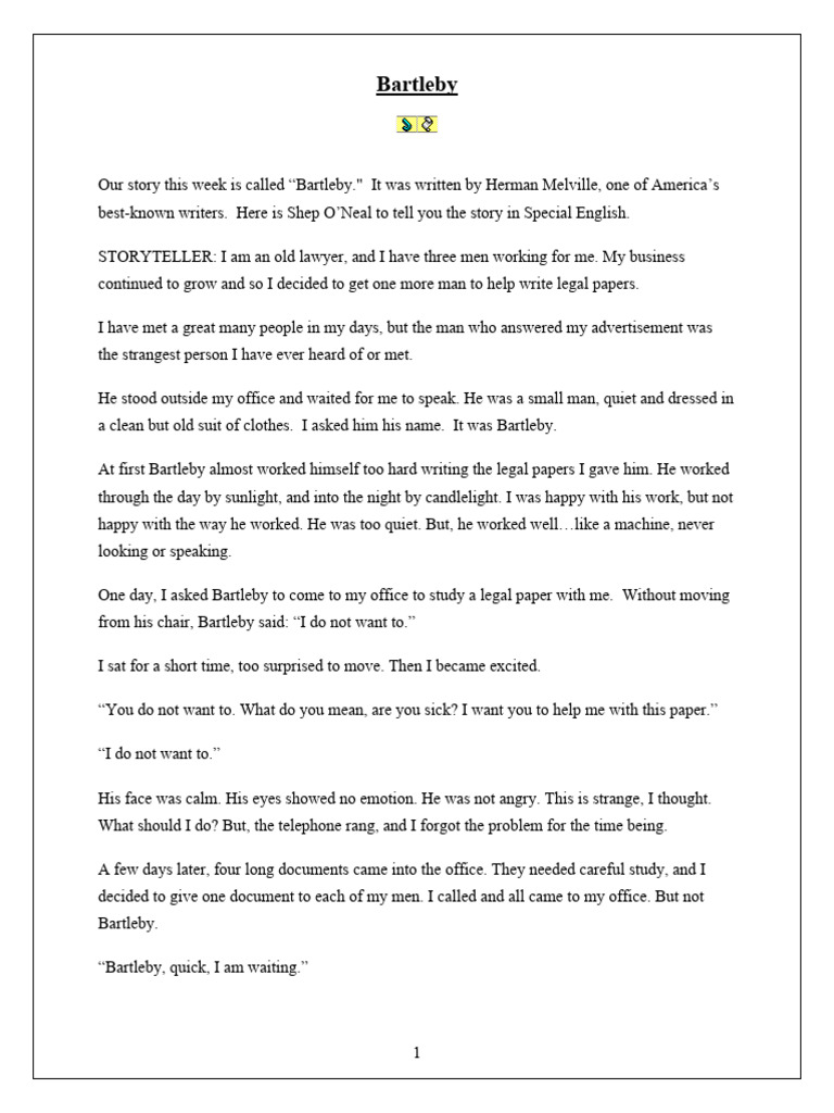 Bartleby | PDF | Bartleby, The Scrivener