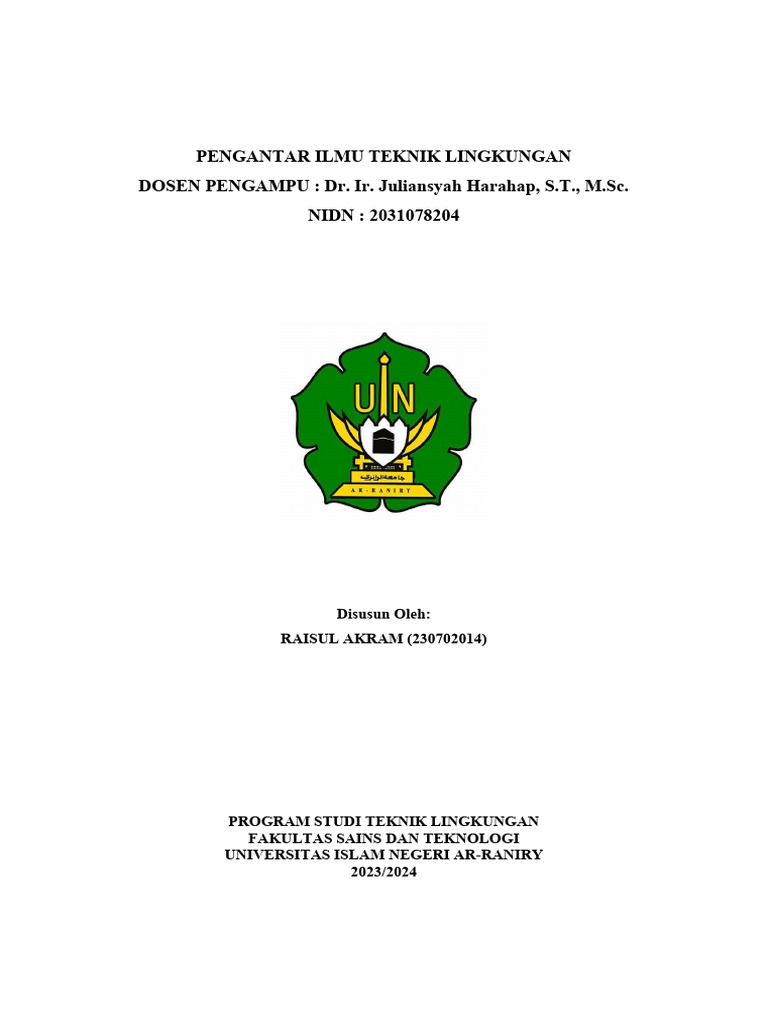 Tugas Pitl Raisul Akram (230702014) | PDF