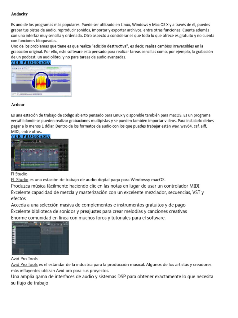 Programas Para Grabar | PDF | Informática | Software