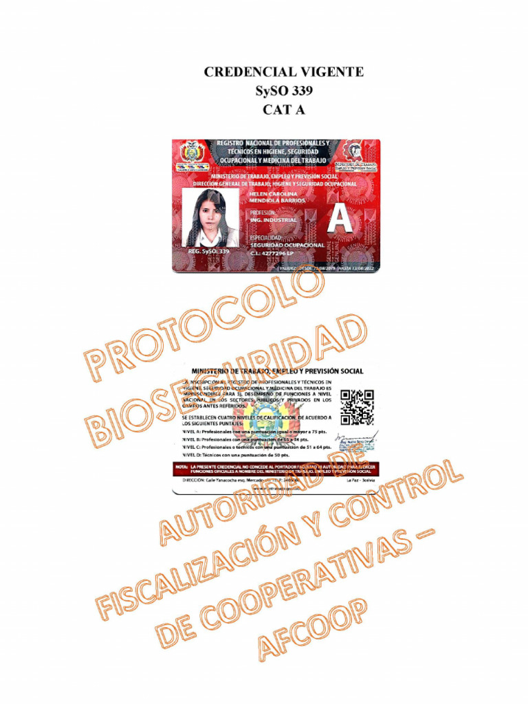 CREDENCIAL SySO-1 | PDF