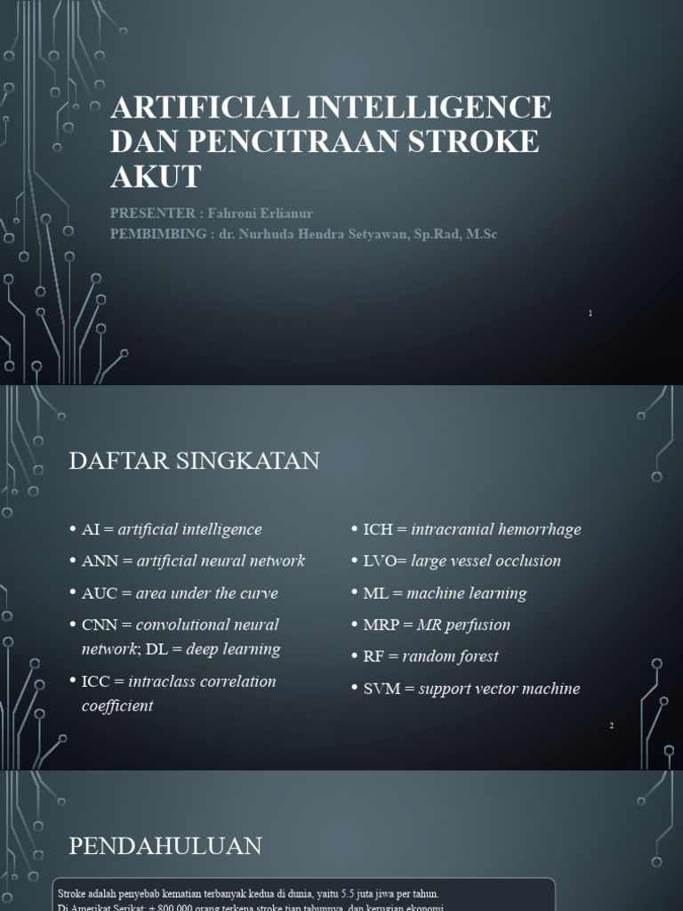 Presentasi - Artificial - Intelligence - and - Acute - Stroke - Imaging - A - Review - Article ...
