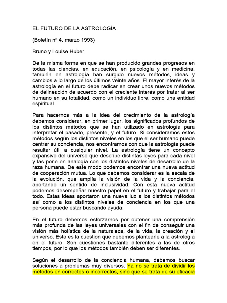 Astrología: Evolución y Futuro | PDF