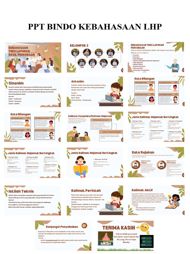 Bindo-Ppt Kebahasaan Teks LHP | PDF