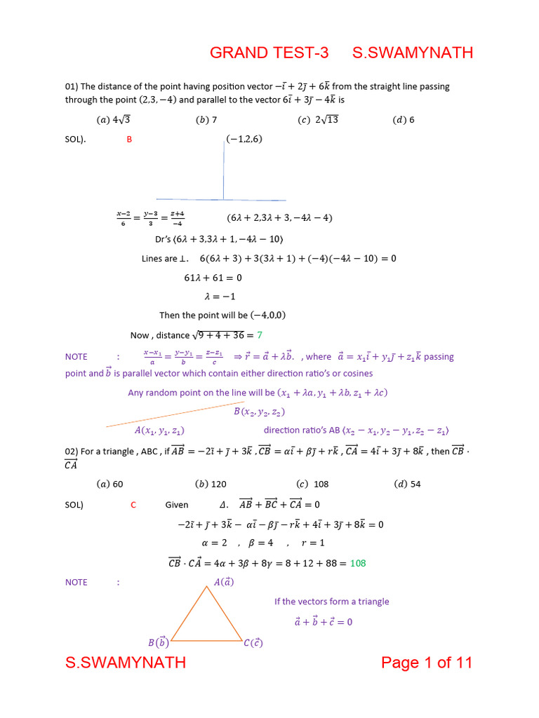 GT 3 Solutions | PDF | Area | Euclidean Geometry