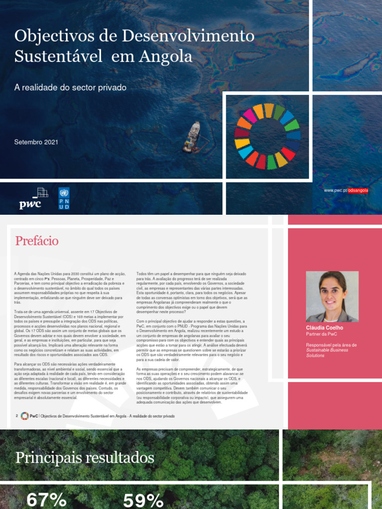 ODS em Angola: Impacto no Setor Privado | PDF | Programa de ...