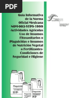 Nom 003 STPS 1999 | PDF | Pesticida | Fertilizante