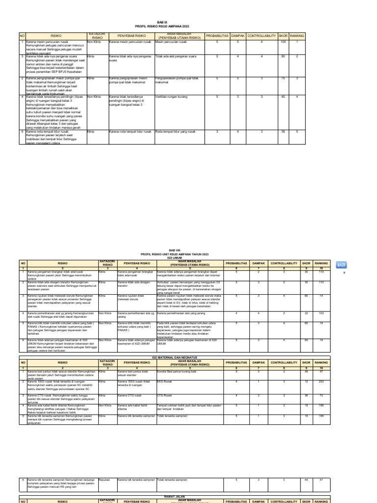 PMKP 11 C Profil Resiko | PDF