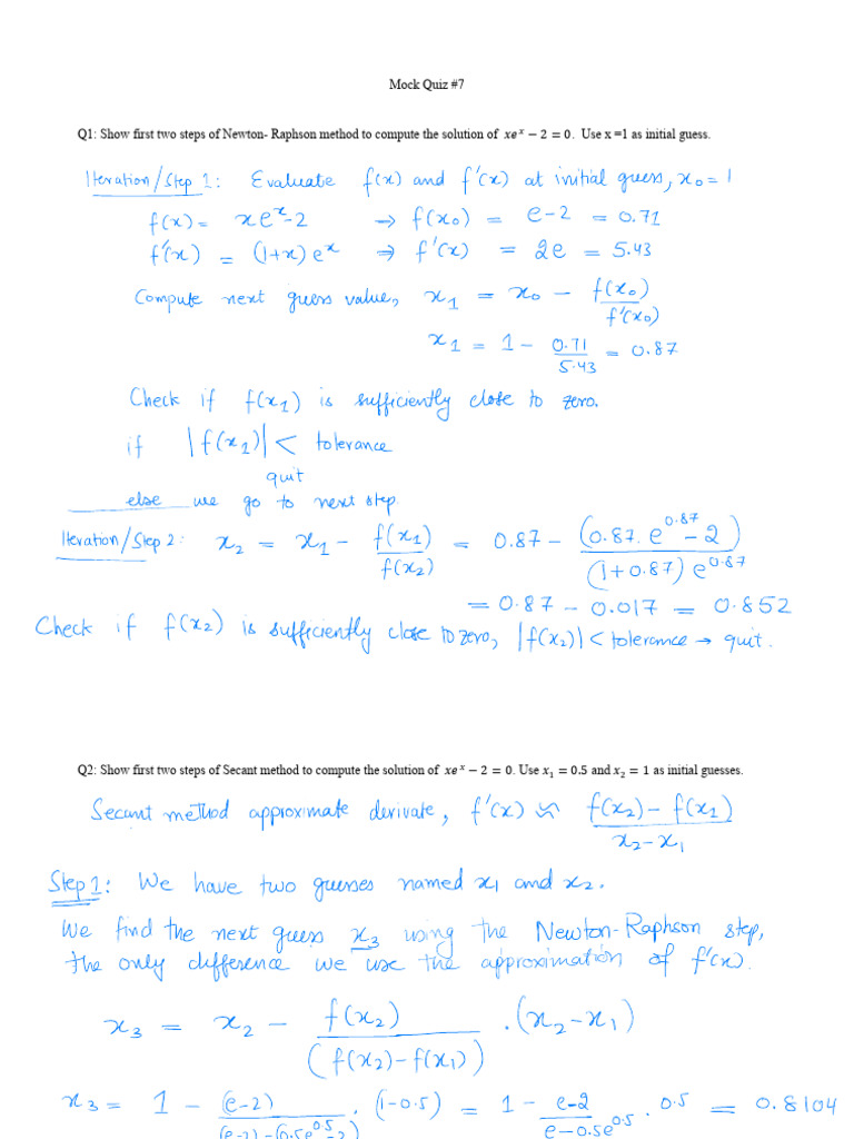 Mock Quiz#7 With Solution | PDF | Mathematical Analysis | Algorithms