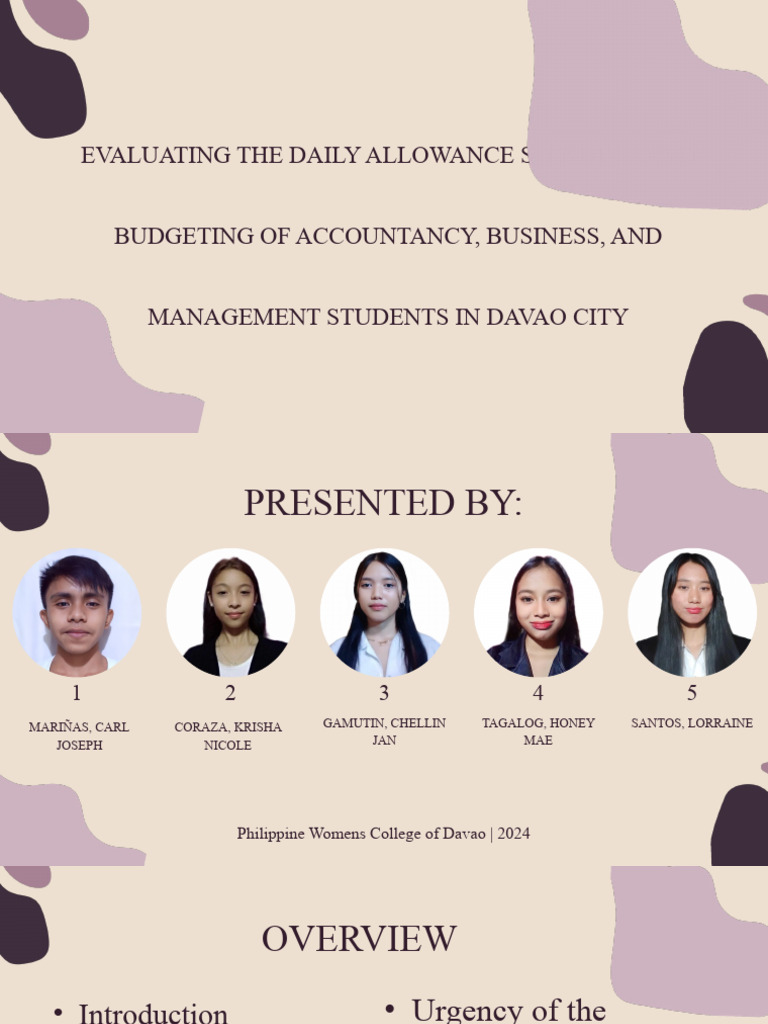 ABM Students' Budgeting in Davao City | PDF | Science | Methodology