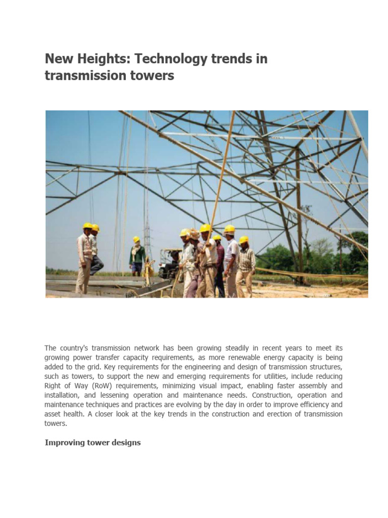 Document - 8 | PDF | Electric Power Transmission | Building Information ...