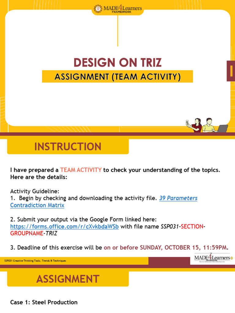 Activity 3 - Design On TRIZ-1 | PDF