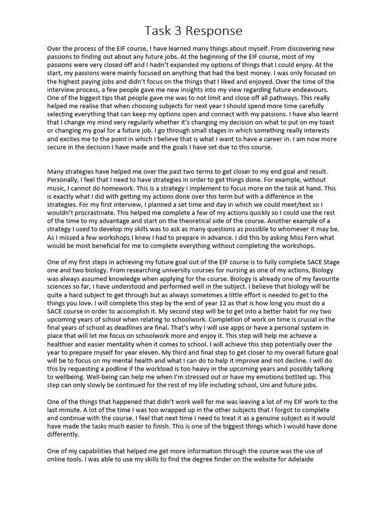 Task 3 EIF | PDF